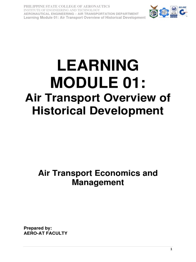 AE 413 Module No. 01 | PDF | Airlines | Civil Aviation