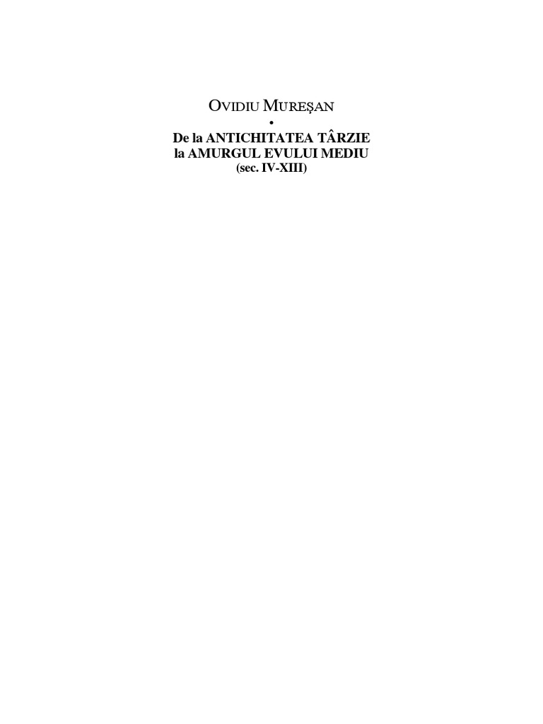 Istoria Medievala Universala - O. Muresan | PDF