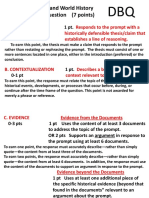 APUSH LEQ Rubric Guide | PDF | Argument | Reason