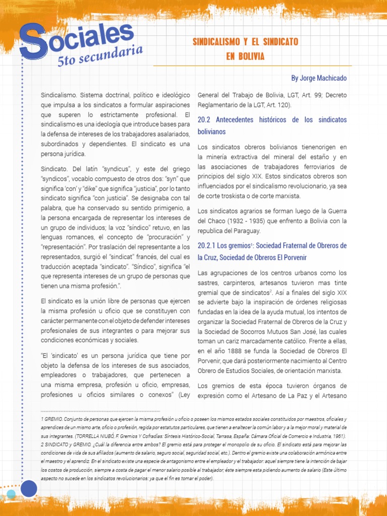 5to Sec Cs U1 Pag17 | PDF | Bolivia