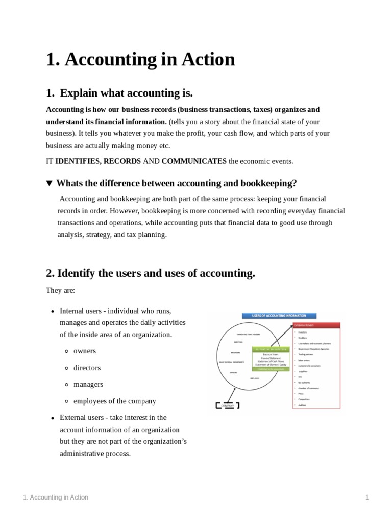 Accounting in Action | PDF | Expense | Accounting