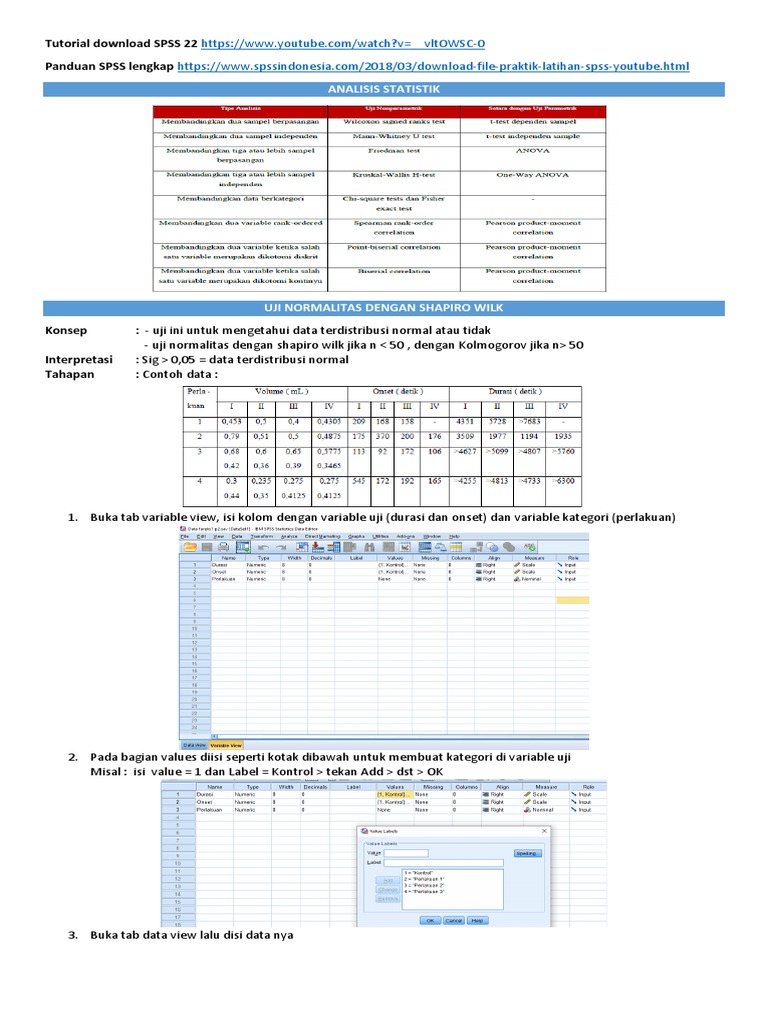 Panduan Uji Statistik SPSS | PDF | Sains & Matematika