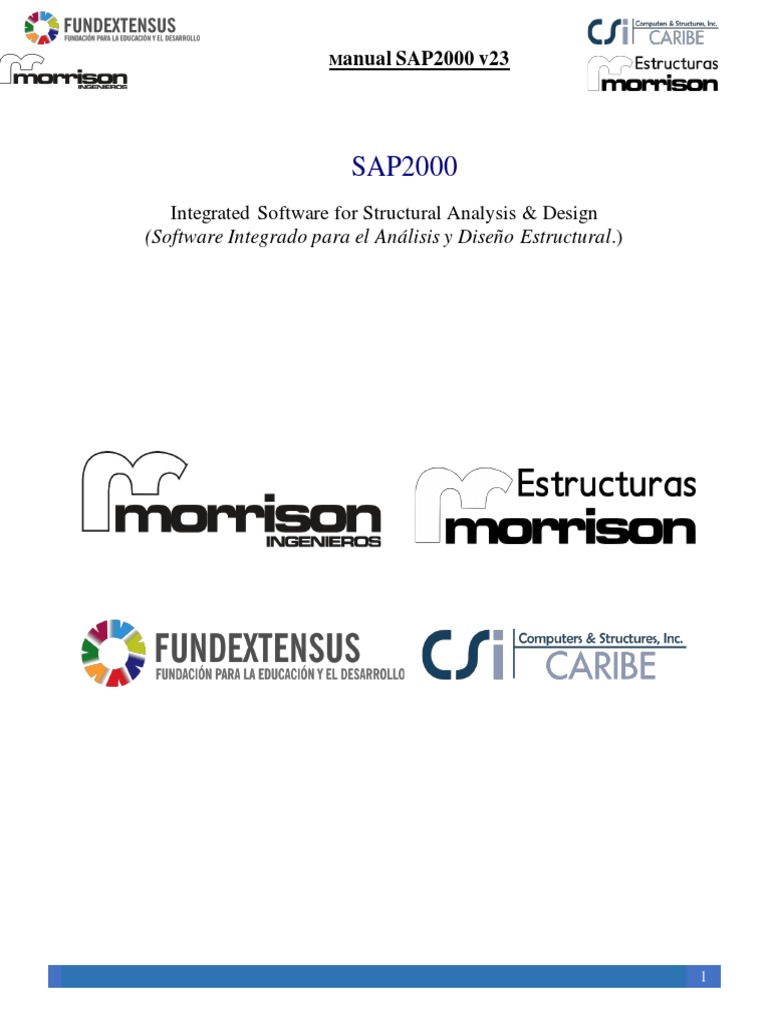 Manual de Sap2000 v23 | Descargar gratis PDF | Ingeniería | Diseño