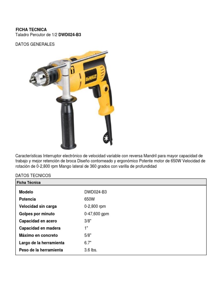 Taladro Percutor 1 | PDF