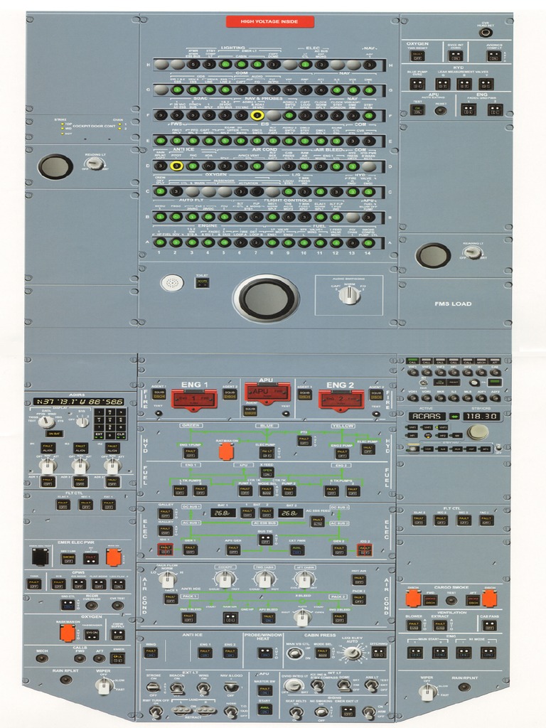 Airbus A320 Overhead Panel 90x60 | PDF