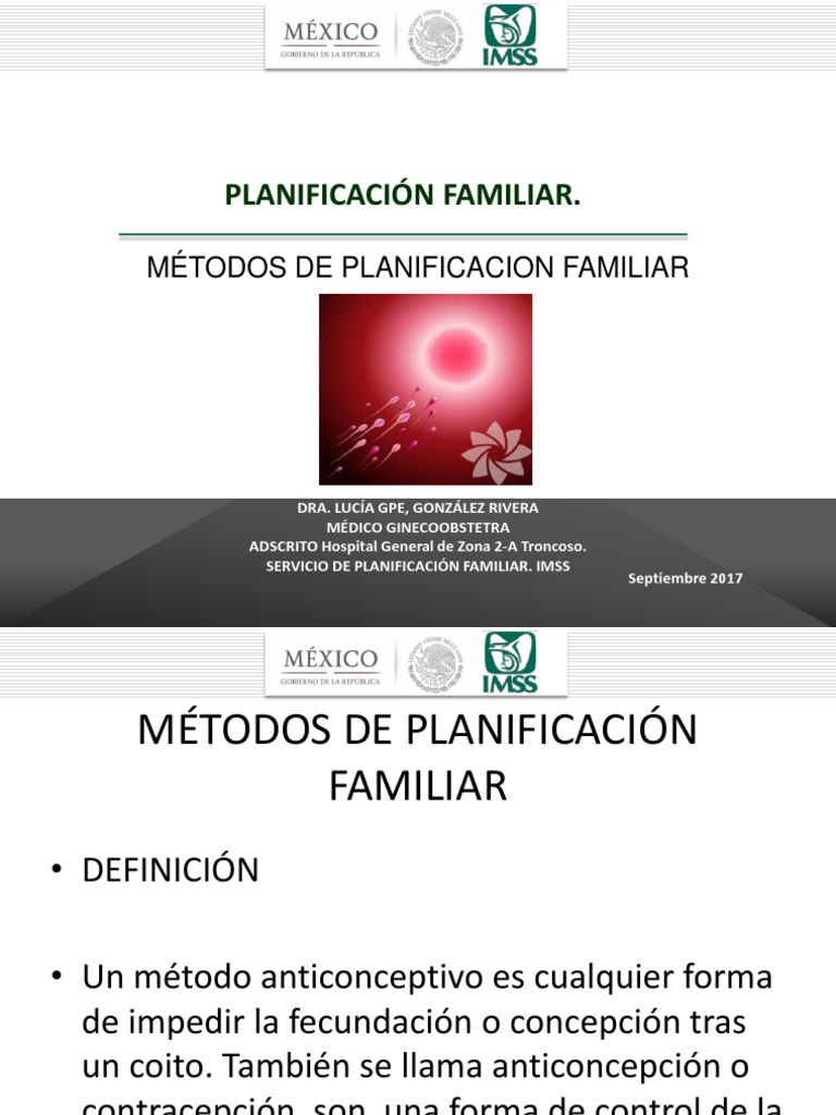 Métodos de Planificación Familiar | Descargar gratis PDF | Control de la natalidad | Condón