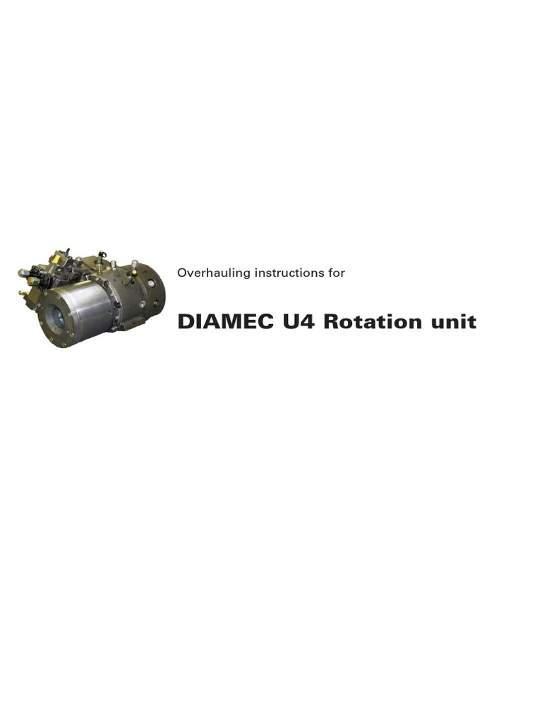 6991 1450 01b Overhauling Instructions For Rotation Unit Diamec U4 PHC ...