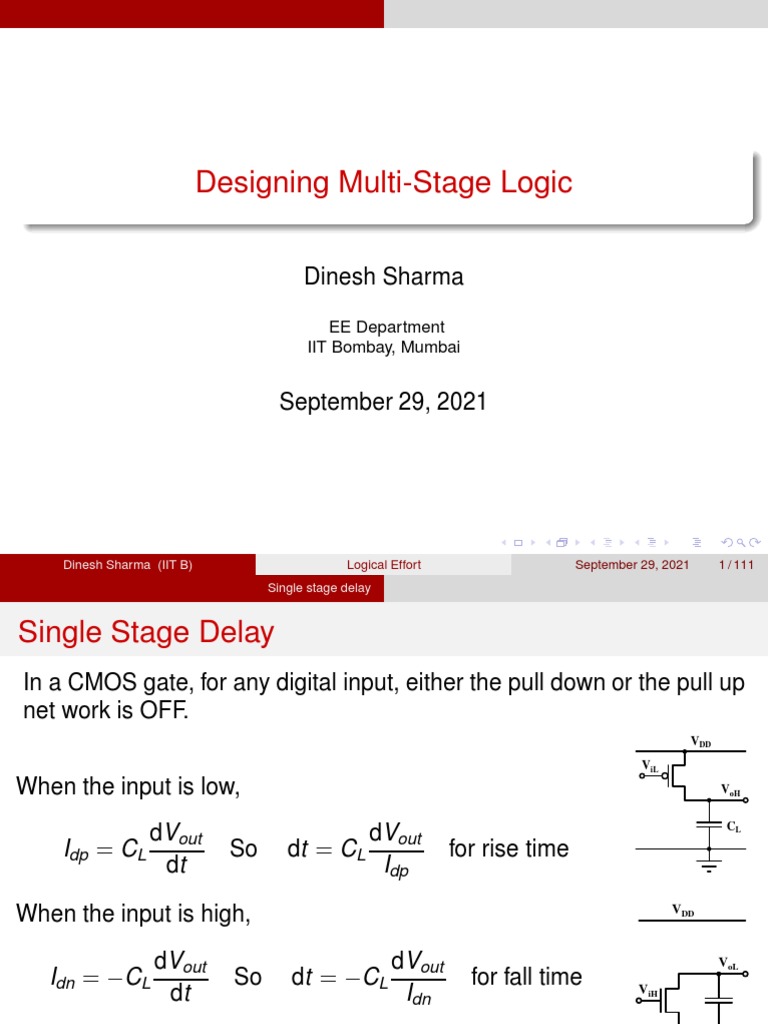 Lecture Logical Effort | PDF | Logic Gate | Electronic Design
