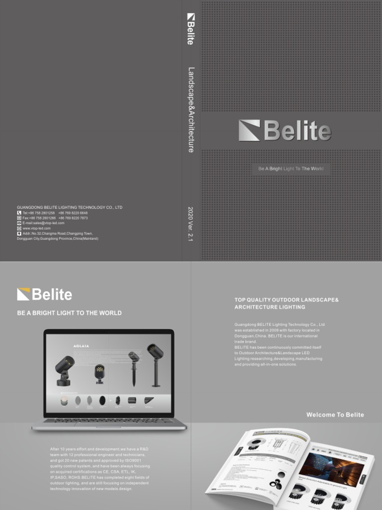 Belite Products 2020 Complete Catalogue | PDF