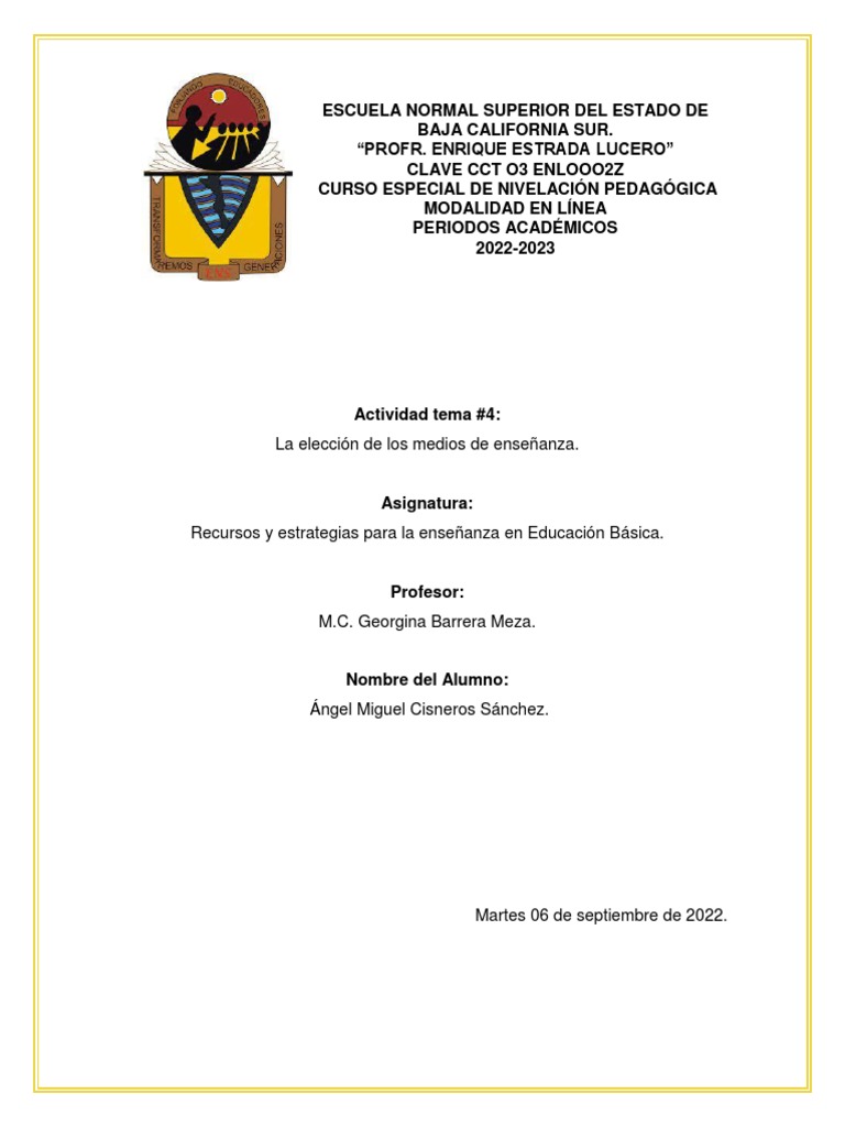 Logo de la Escuela Normal Superior | PDF | Método de enseñanza | Maestros