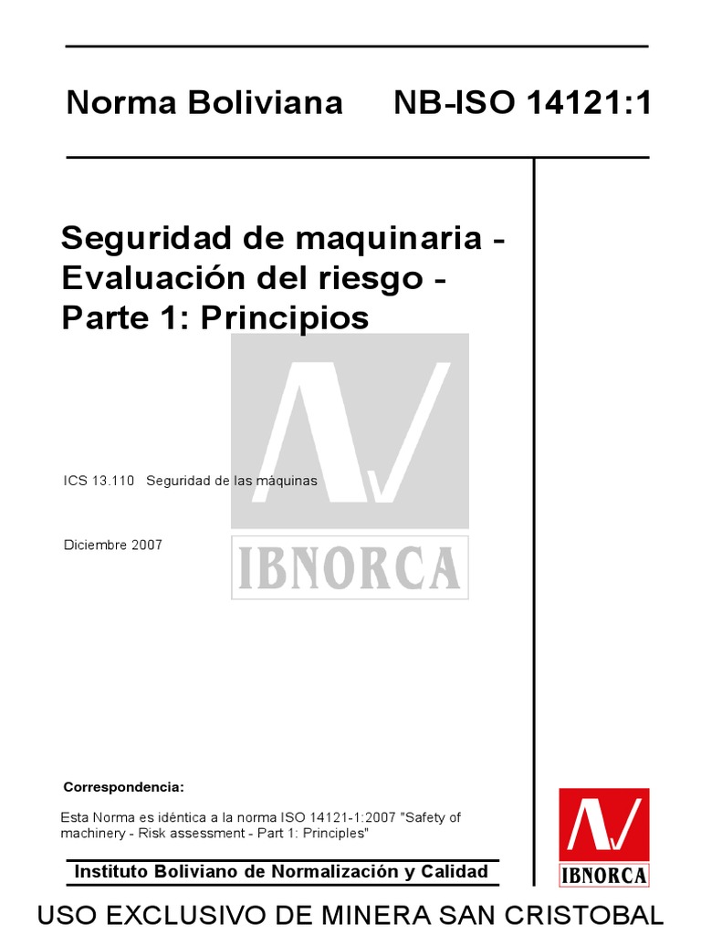 Nb-Iso 14121-1 - 2007 - MSC | PDF | Riesgo | Organización internacional ...