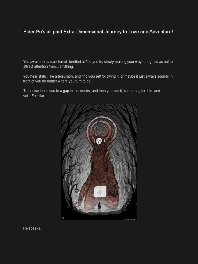 Elder Po's All Paid Extra-Dimensional Journey To Love and Adventure | PDF