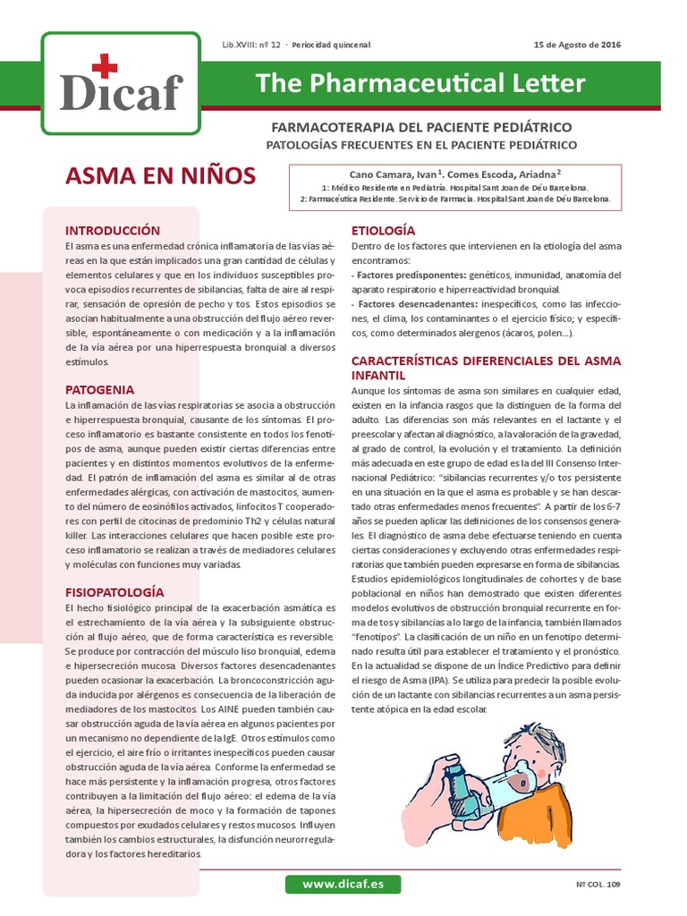 Pharma - Letter - Asma en Niños | PDF | Asma | Alergia