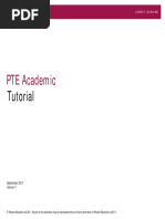 PTE Academic Tutorial PDF | PDF