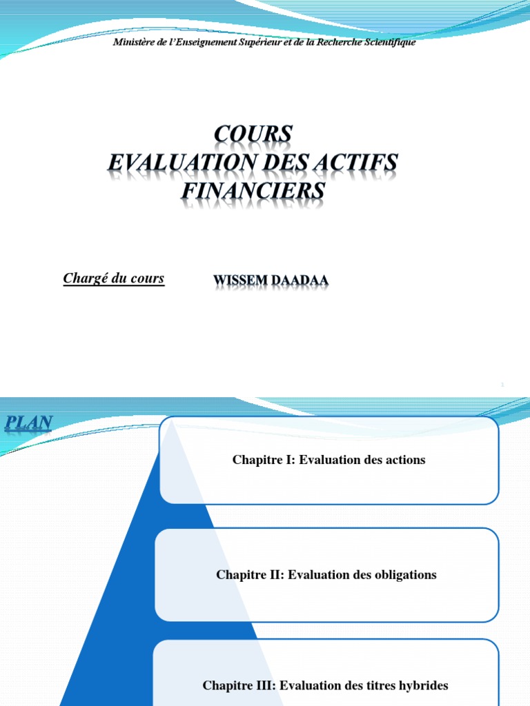 Évaluation des Actions en Finance | PDF | Action (Finance) | Actionnaire