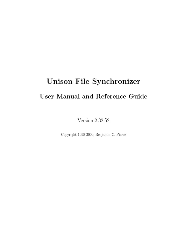 Unison-2 32 52-Manual | PDF | Command Line Interface | Computer File