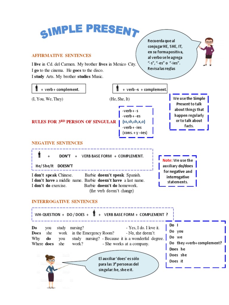 Simple Present-Structures | PDF | Linguistic Typology | Languages