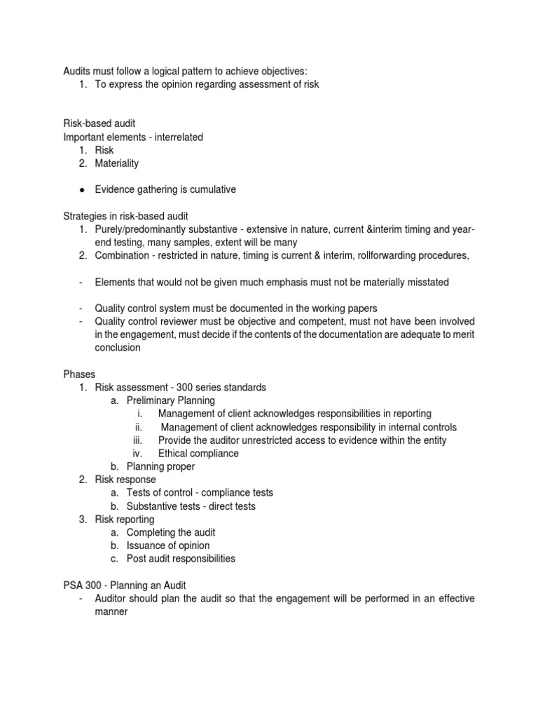 Apd 5 Notes | PDF | Audit | Financial Audit