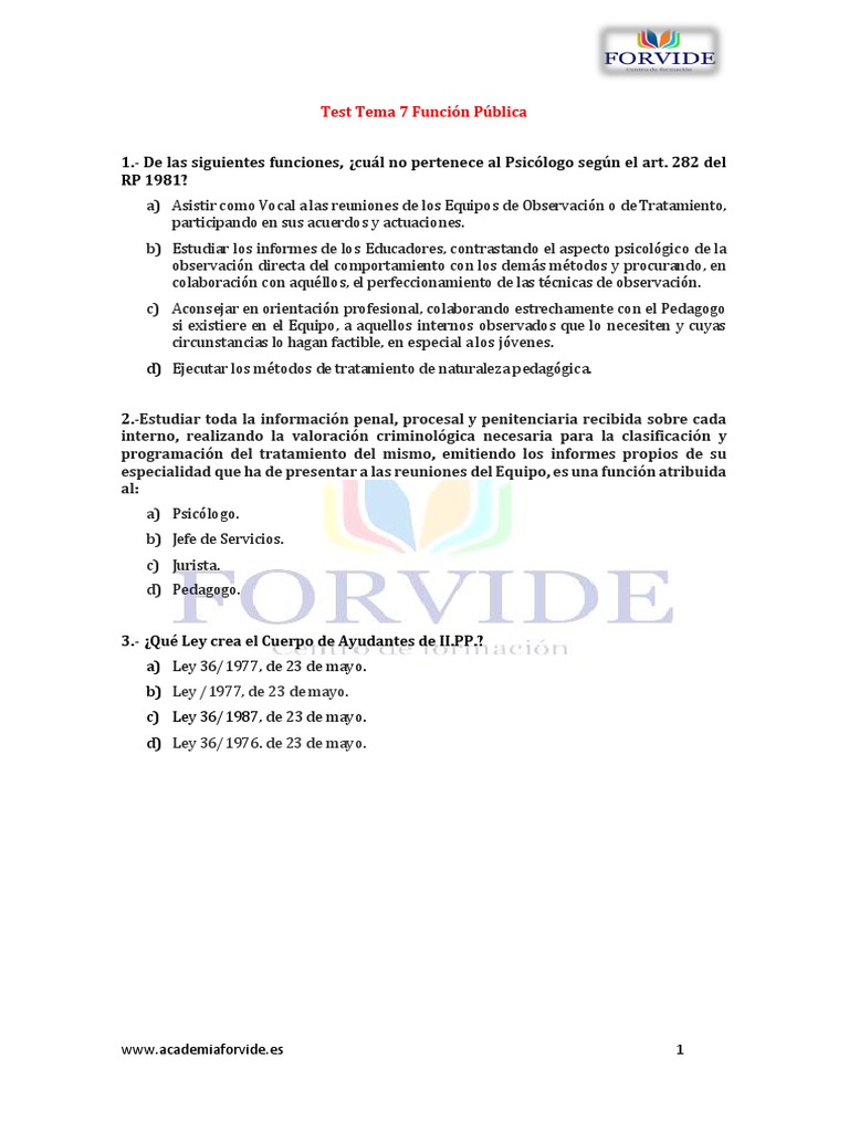 Test Tema 7 Funcion Publica 150 Preguntas | PDF | Comisión Europea ...