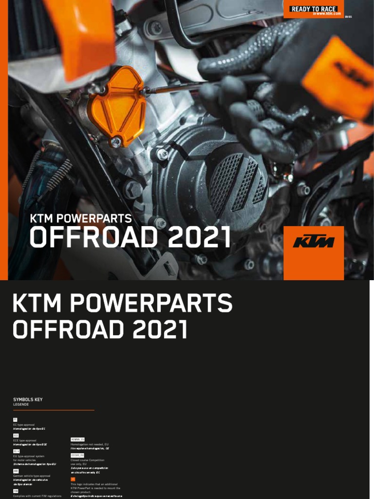 KTM Folder PowerParts Offroad 2021 en-ES | PDF | Ingeniería mecánica ...
