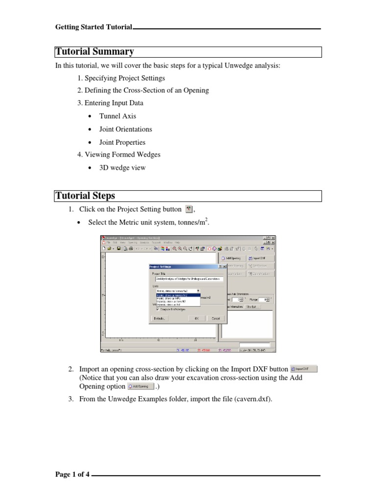 Unwedge Analysis Beginner Guide | PDF | Parameter (Computer Programming ...