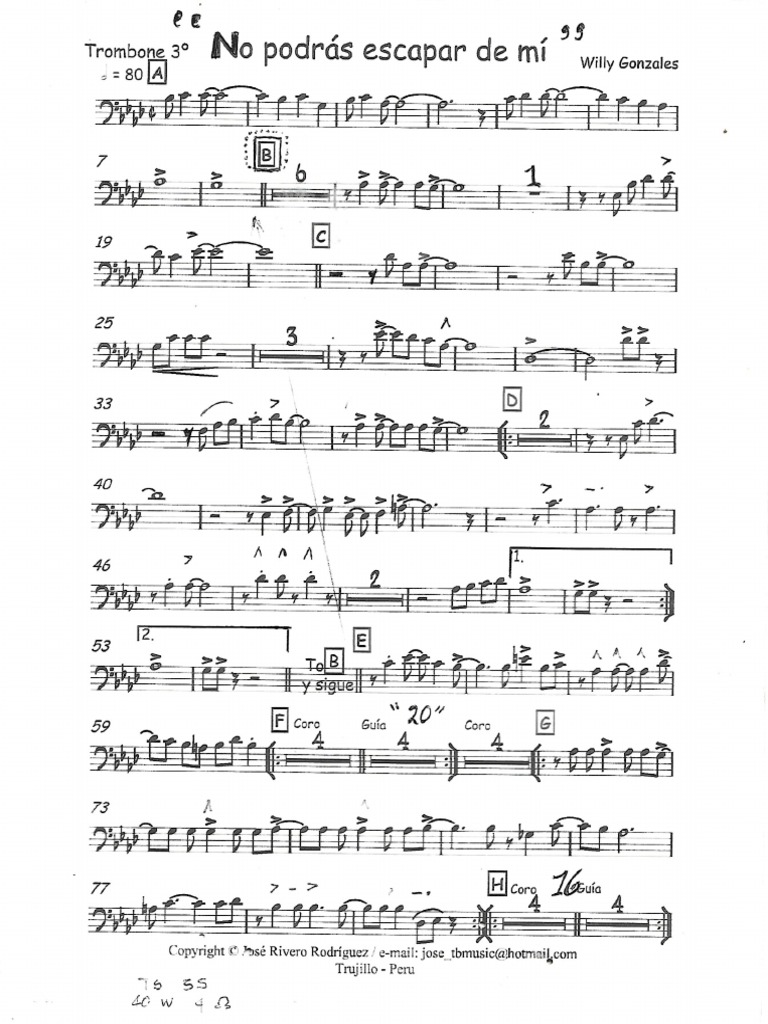 No Podras Escapar de Mi Trombón 3 | PDF