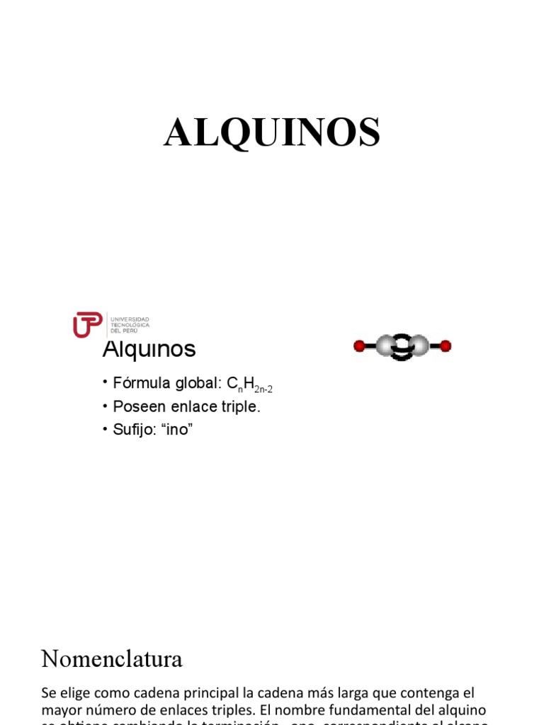 ALQUINOS | PDF | Química Orgánica | Química