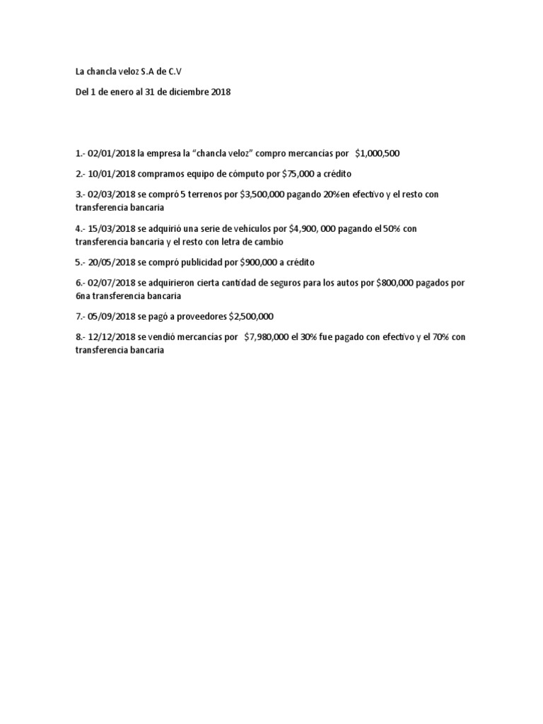 La Chancla Veloz S | PDF