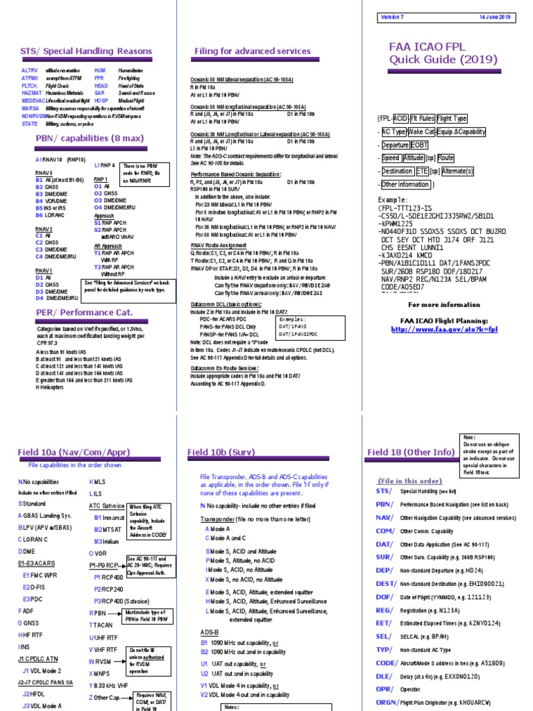 Icao Flight Plan Filing | PDF | Aviation Safety | Aerospace