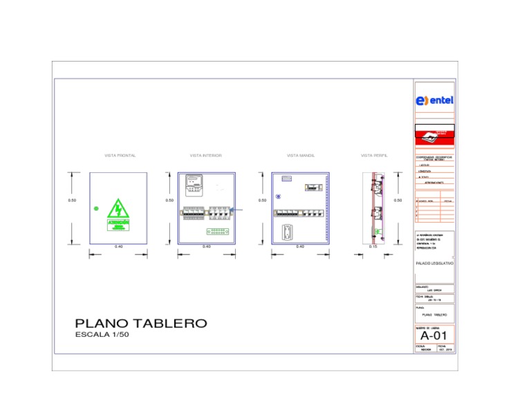 Plano Mecánico Tablero Electrico | PDF