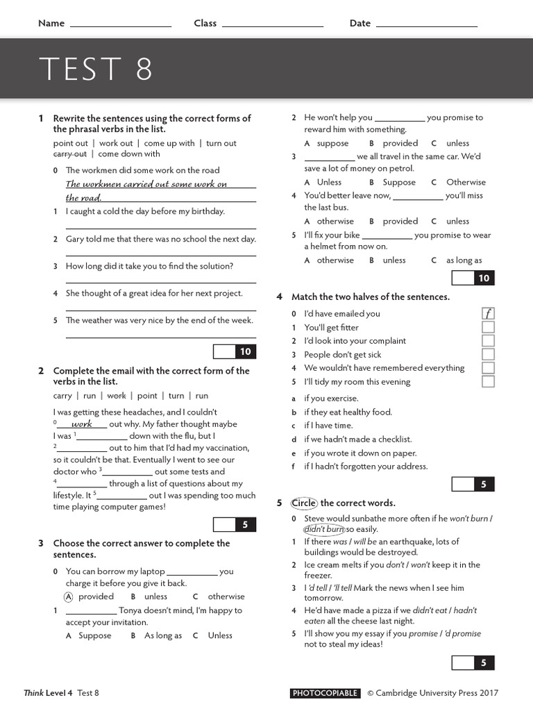 Unit 8 Test Pdf