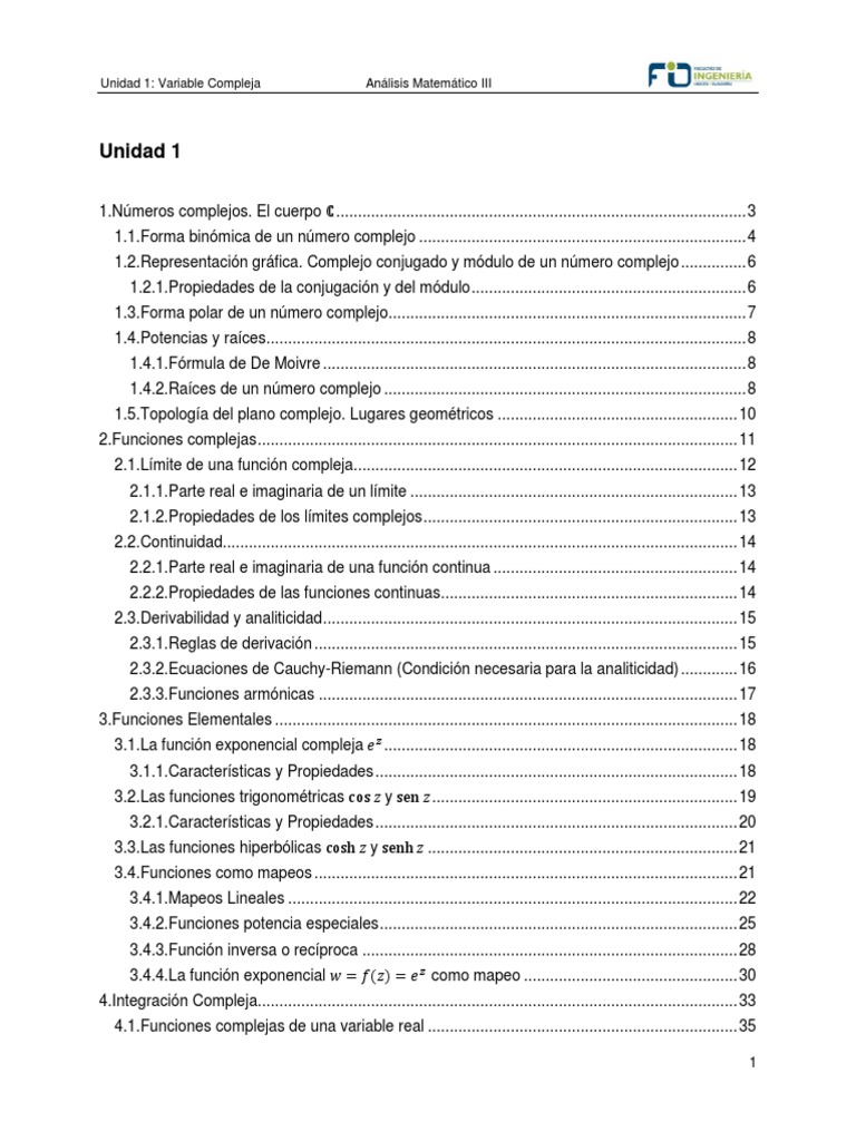 Variable Compleja | PDF | Número complejo | Análisis complejo