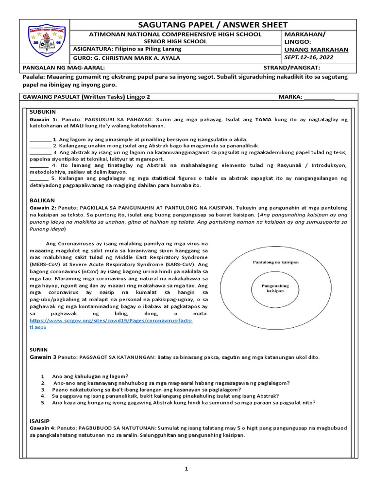 Shs-As-Fpl Week-4 | PDF