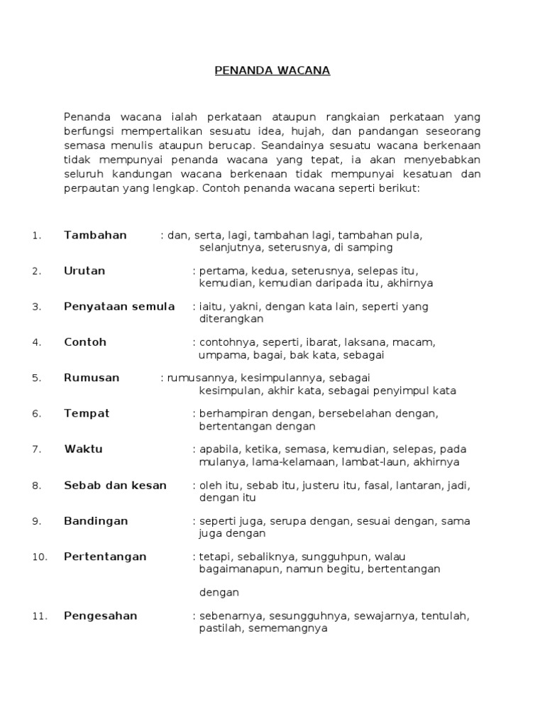 Contoh Ayat Penanda Wacana Berpasangan - BriasrTate