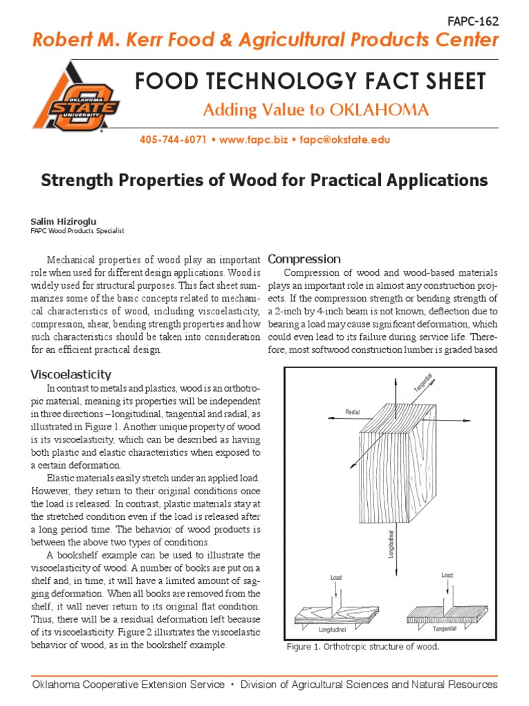 Strength Properties of Wood Explained | PDF | Strength Of Materials | Wood