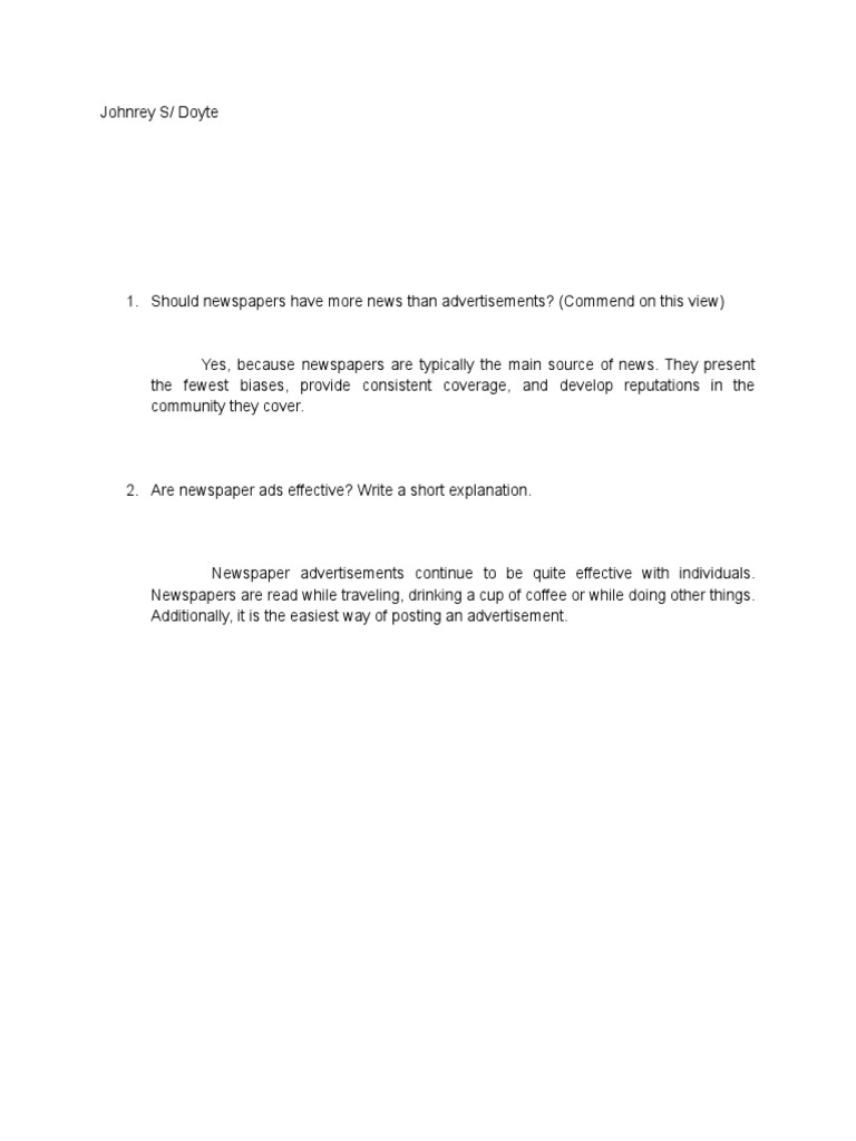 Johnrey S. Dote - BSBA Mm3 BLK1 - Advertisement | PDF