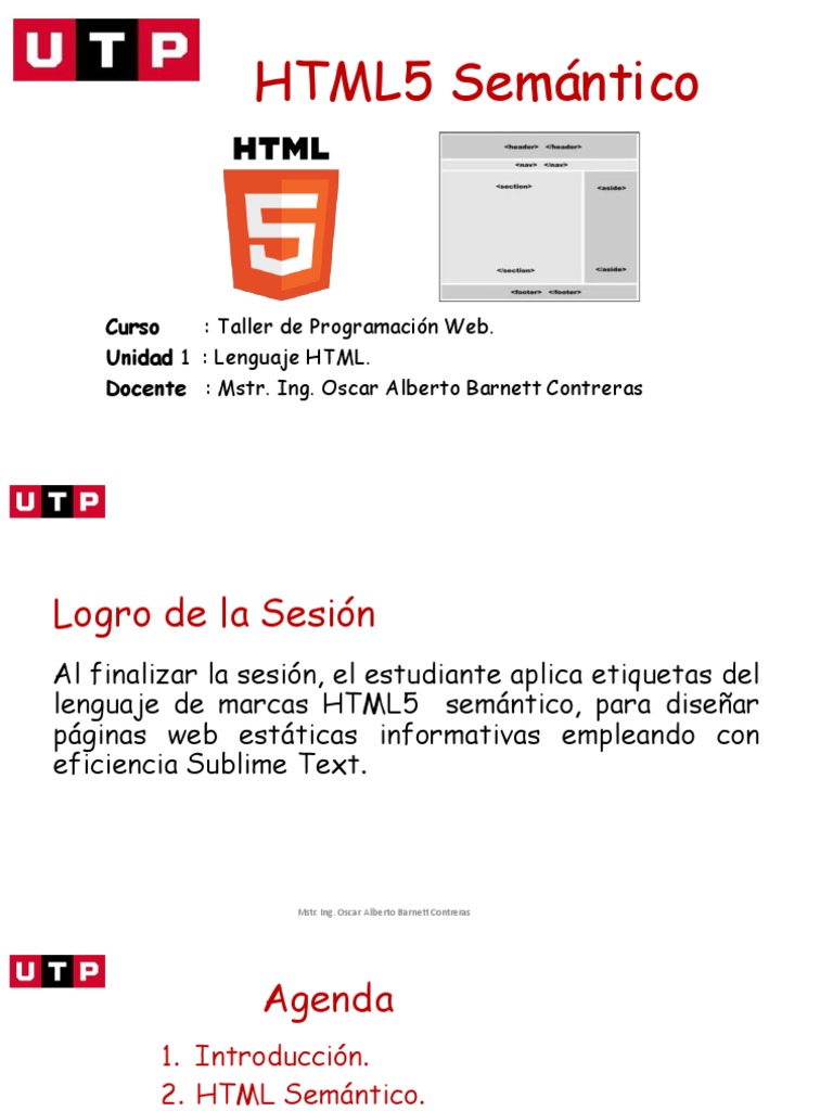 S01.s2-HTML Semántico | PDF | HTML | Red mundial