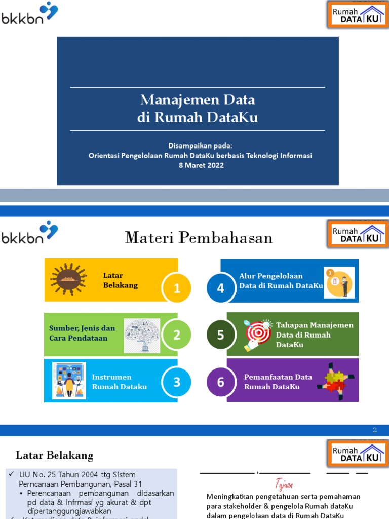 Manajemen Data di Rumah DataKu | PDF