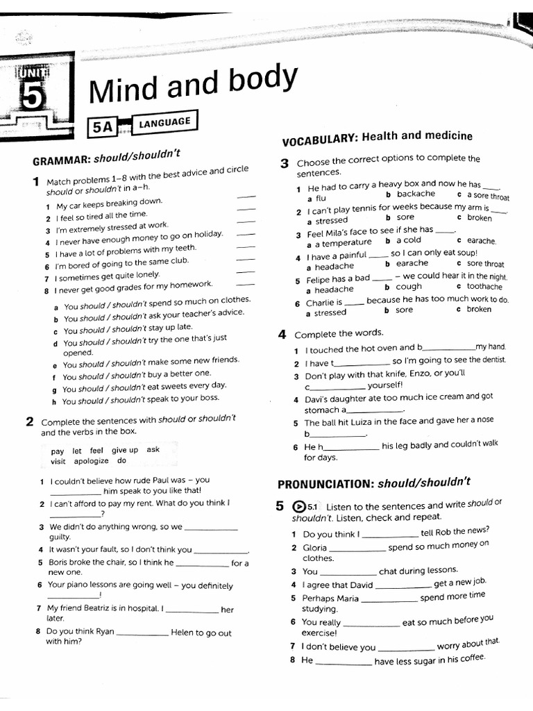 Personal Best B1+ - WB Unit 5 | PDF