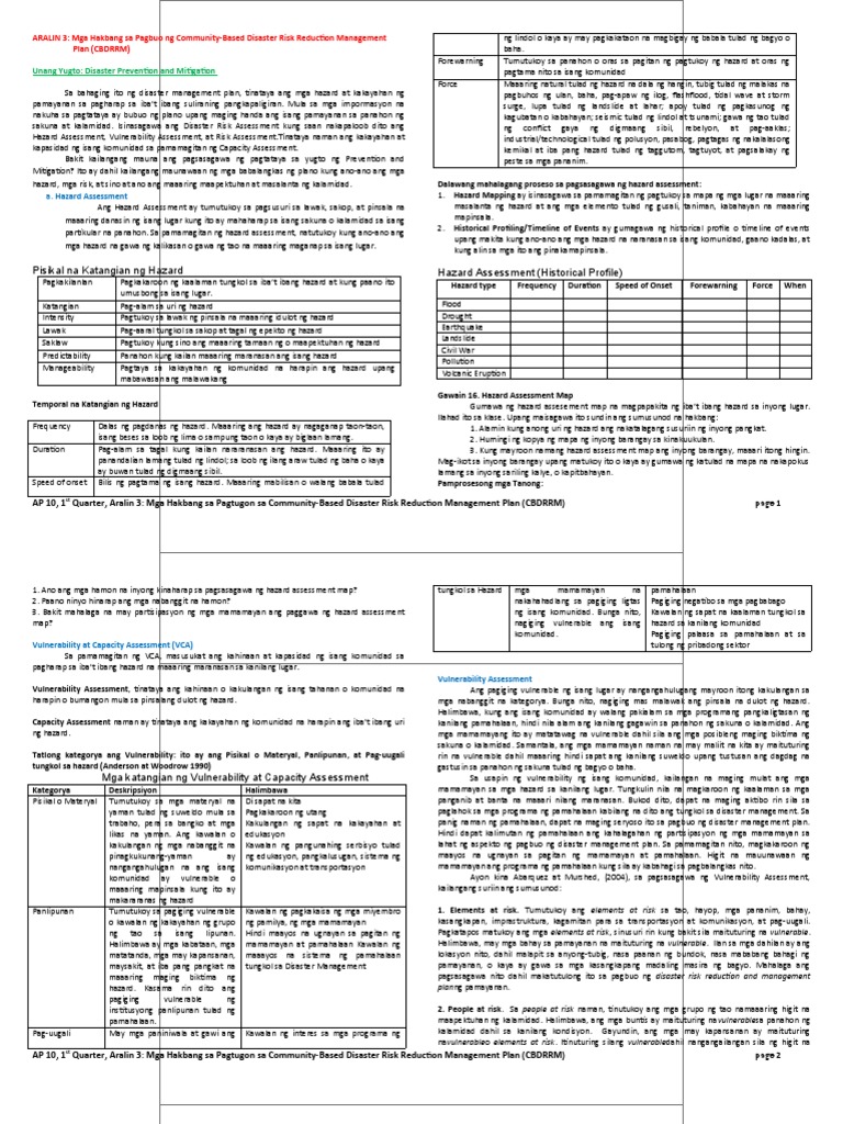 4 ARALIN 3 Handout - 1 | PDF