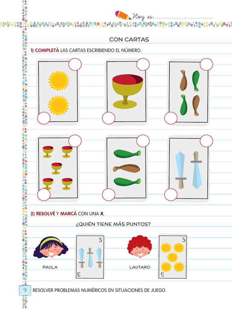 001 - Conteo Del 1 Al 5 | PDF