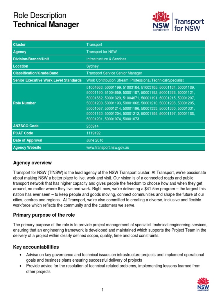 Technical Manager RD | Download Free PDF | Design | Project Management