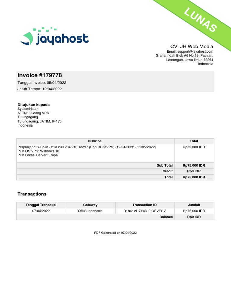 Invoice 179778 Pdf System Software Microsoft Windows