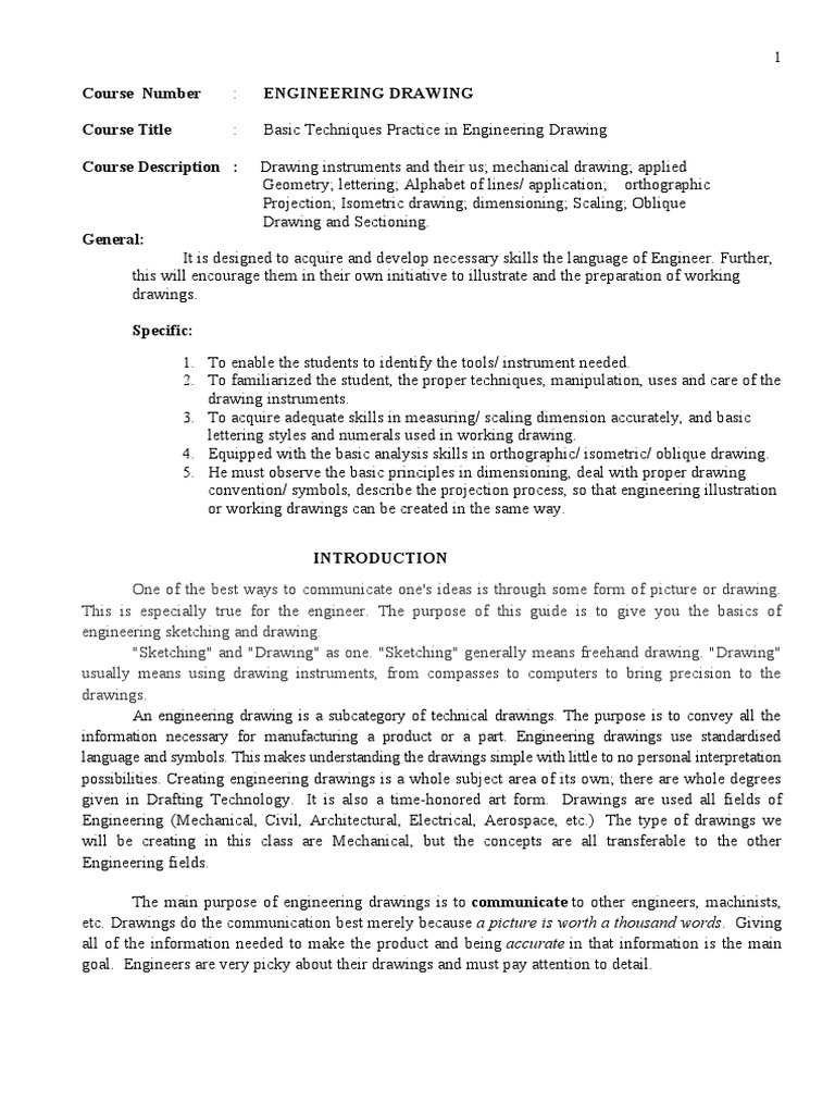 Engineering Drawing (Draw 111) | PDF | Circle | Triangle