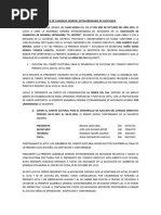 Modelo de Acta Junta Directiva | PDF