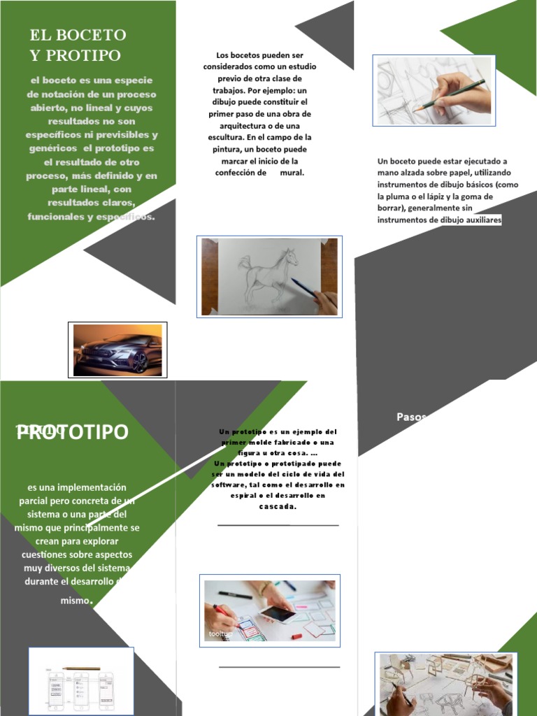 Triptico de Boceto y Prototipo | PDF | Informática