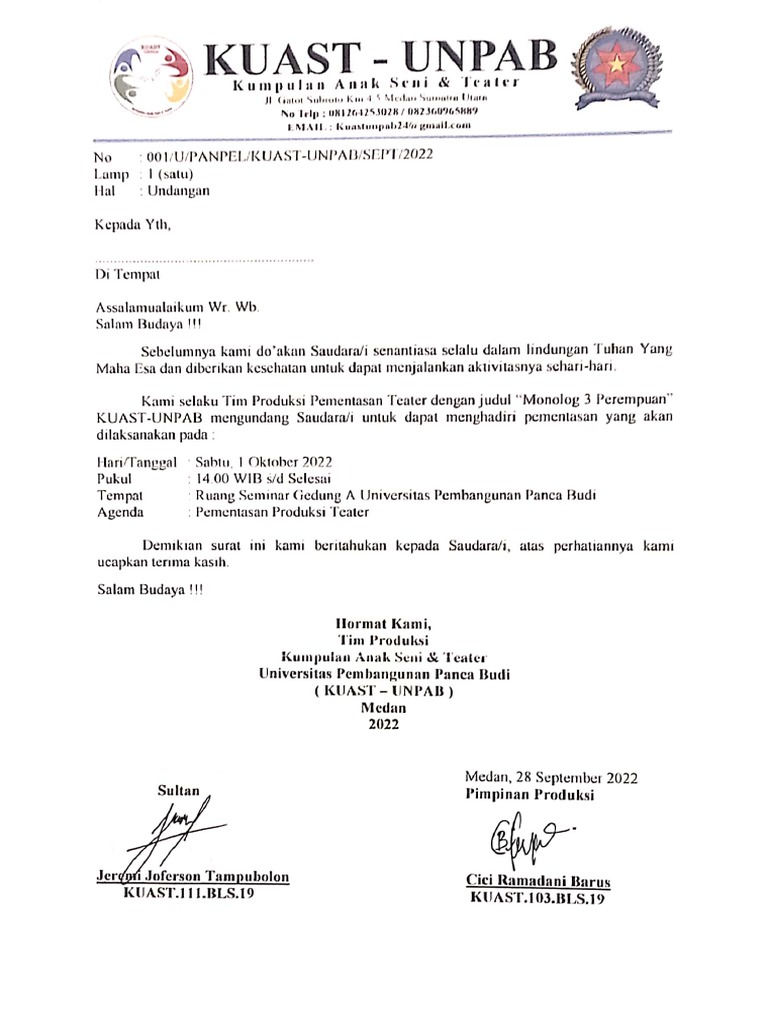 002 Undangan + Rundown | PDF