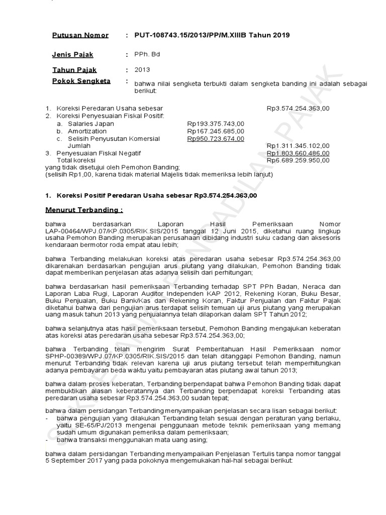 Ris.108743.15.18 Ok PPH BADAN 2013 EKUALISASI ARUS UANG PIUTANG | PDF ...