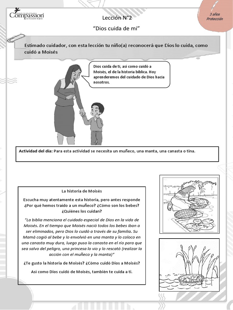 Leccion 2 Dios Cuida de Mi | PDF | Moisés