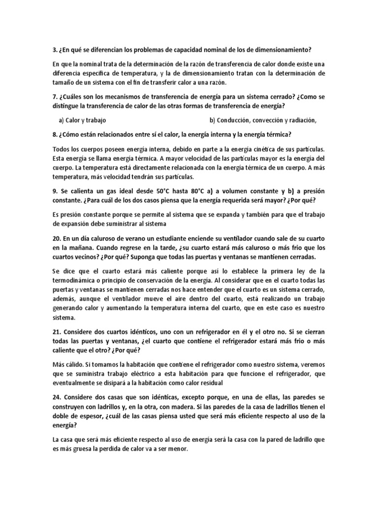 Problemas Transferencia de Calor Teoria | PDF | Conduccion termica | Calor